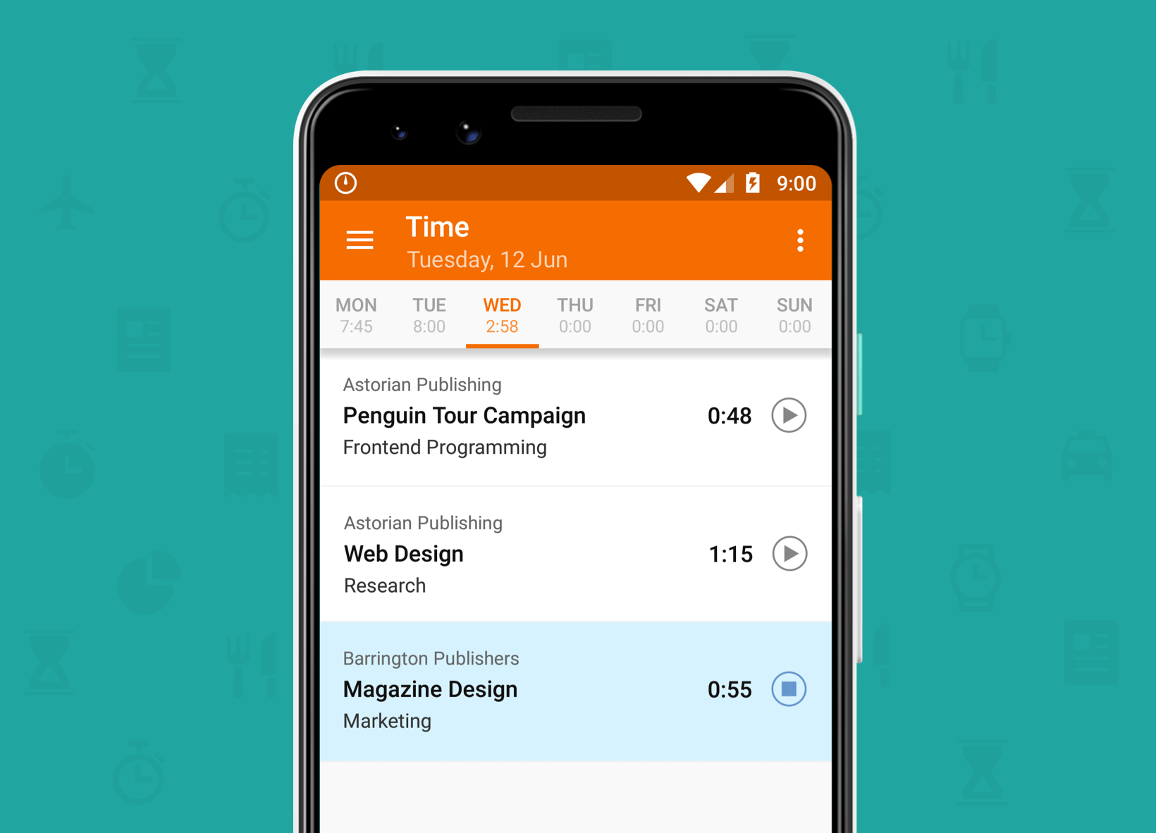 Time Tracking App for Android | Harvest