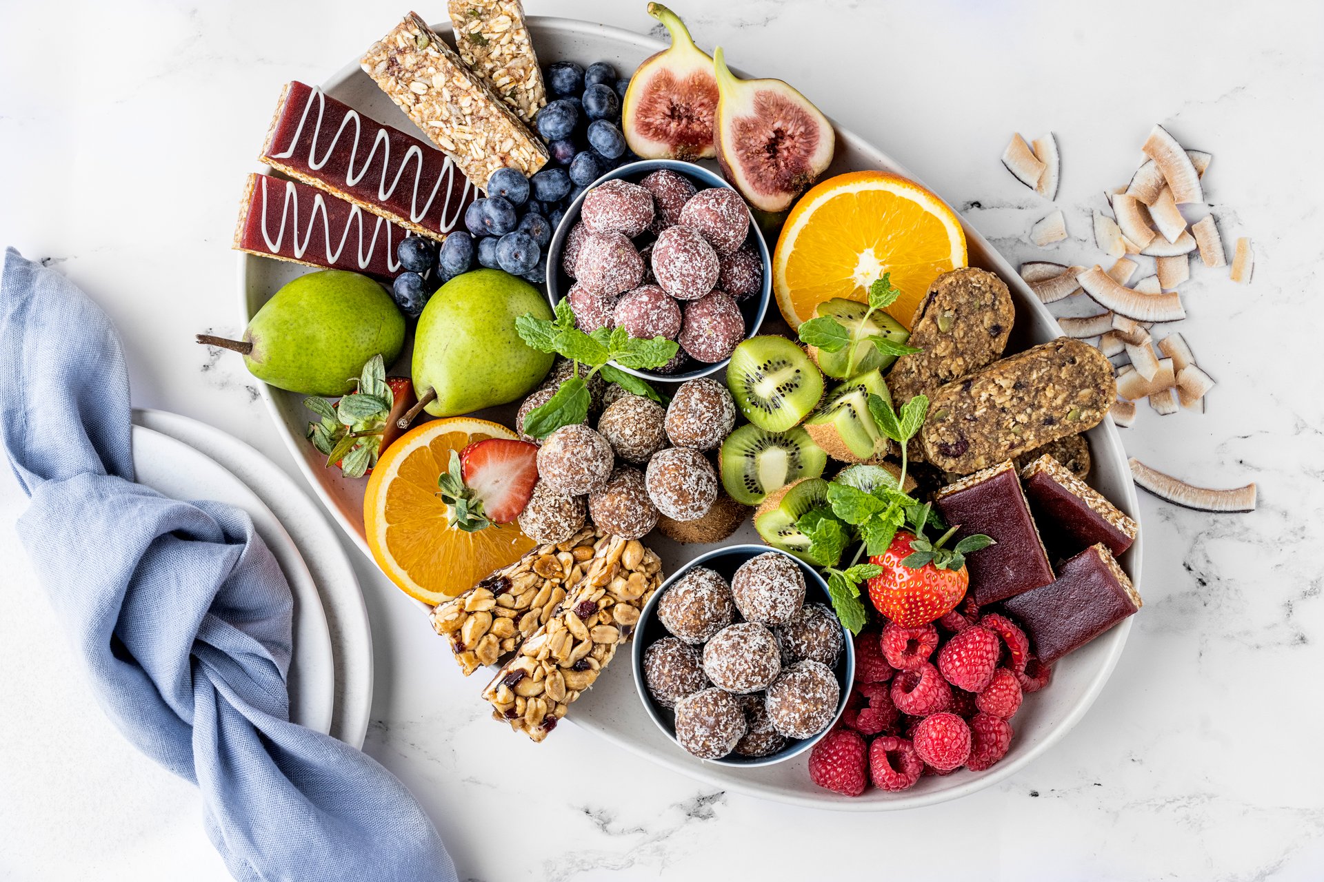 Health-positive snacks and snacking fun