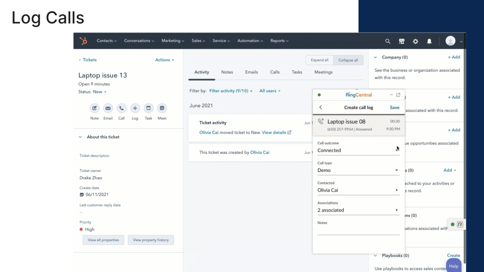 RingCentral for HubSpot HubSpot Integration | Connect Them Today