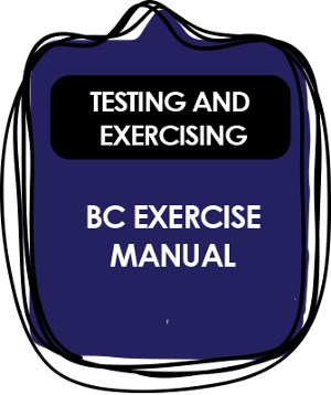 Table of Content [2] for BCM Testing and Exercising